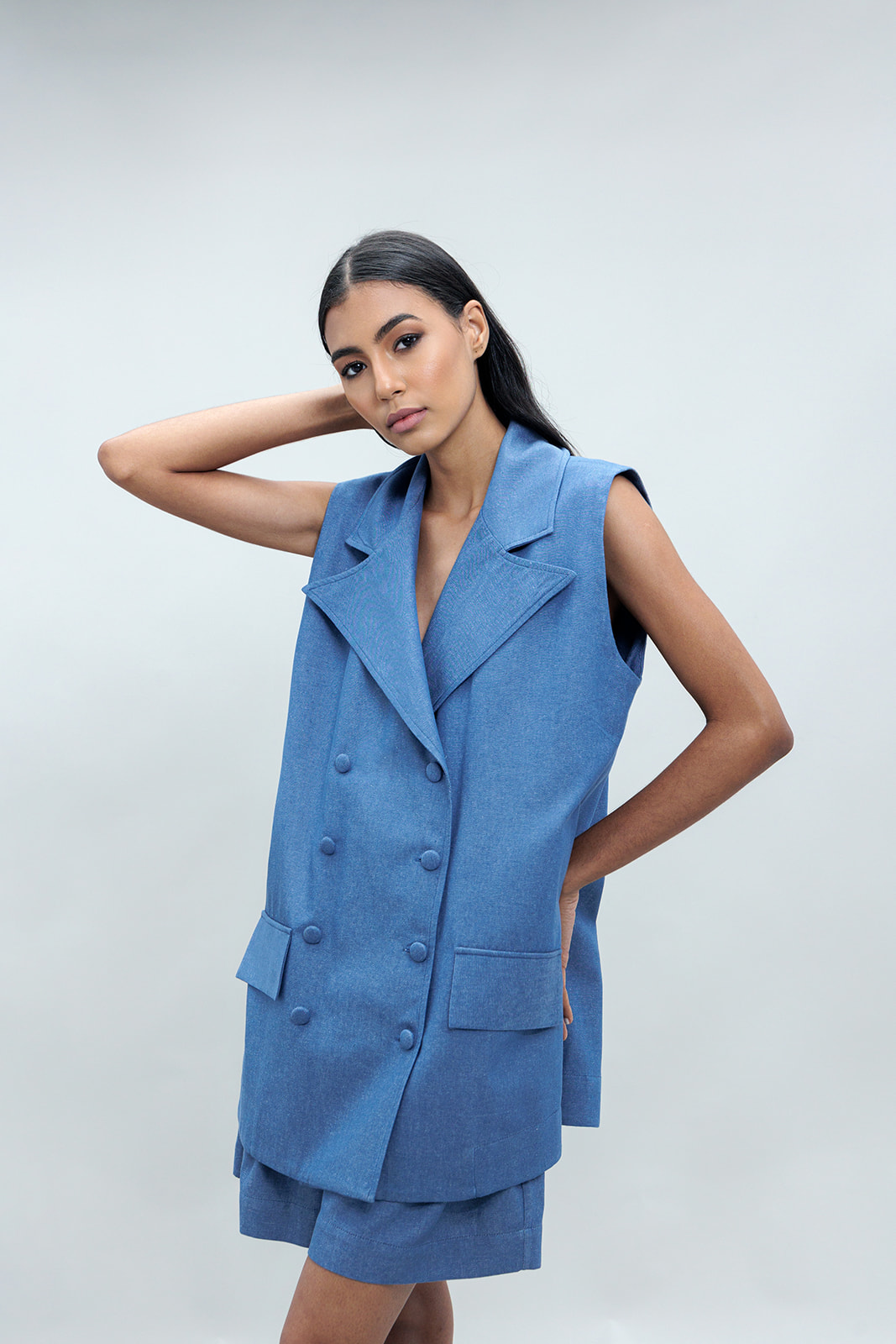 DENIM VEST - Ana + Maria